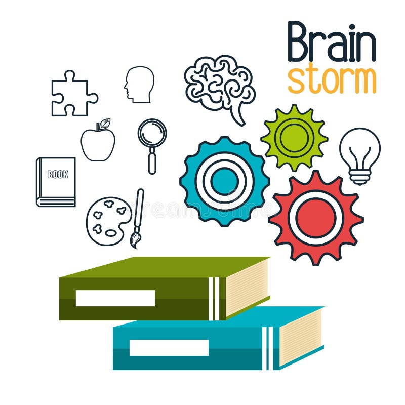 Brain storming design stock illustration. Illustration of mind - 72427156