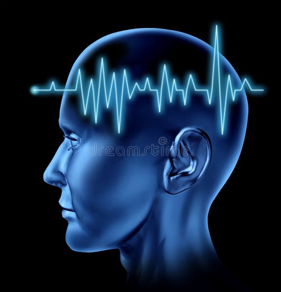 Brain Stroke Circulation Heart Pulse Rate Stock Illustration ...