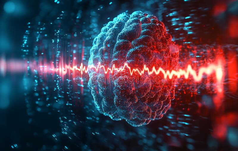 Brain Stroke Illustrated Using X-rays - 3D Model Stock Photo - Image of ...