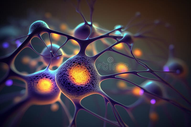 Brain Structure Neuroscience. Neural Network Human Nervous System Stock ...