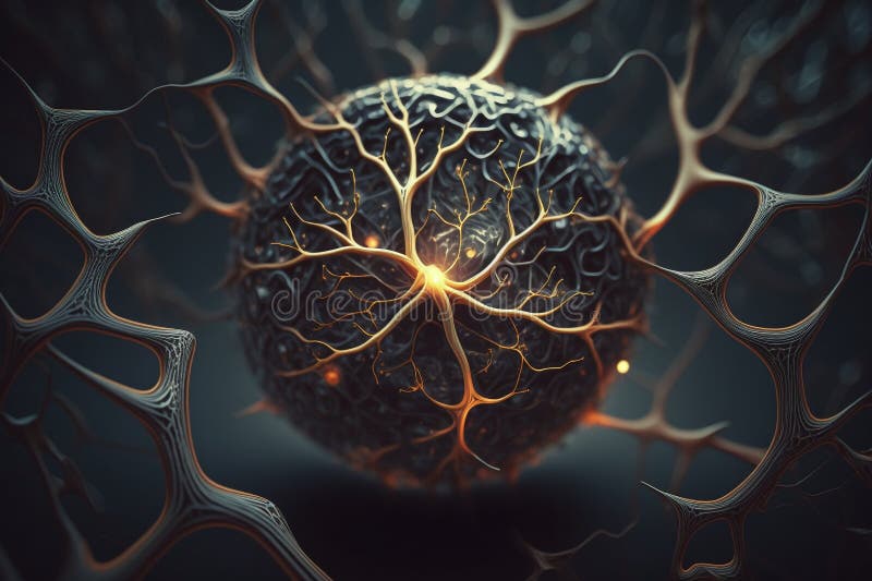 Brain Structure Neuroscience. Neural Network Human Nervous System Stock ...