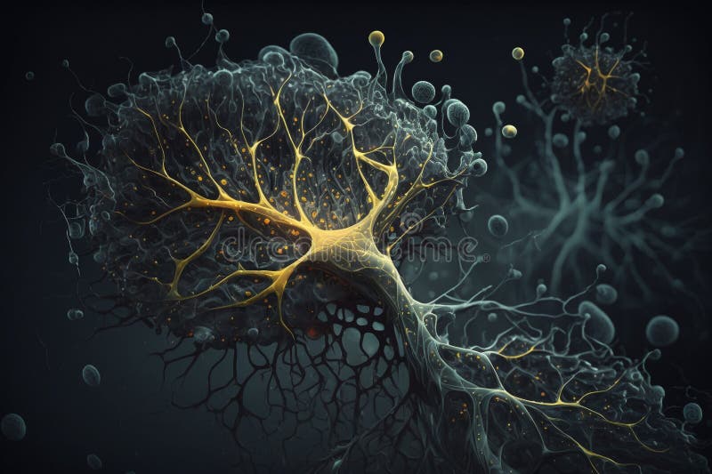 Brain Structure Neuroscience. Neural Network Human Nervous System Stock ...