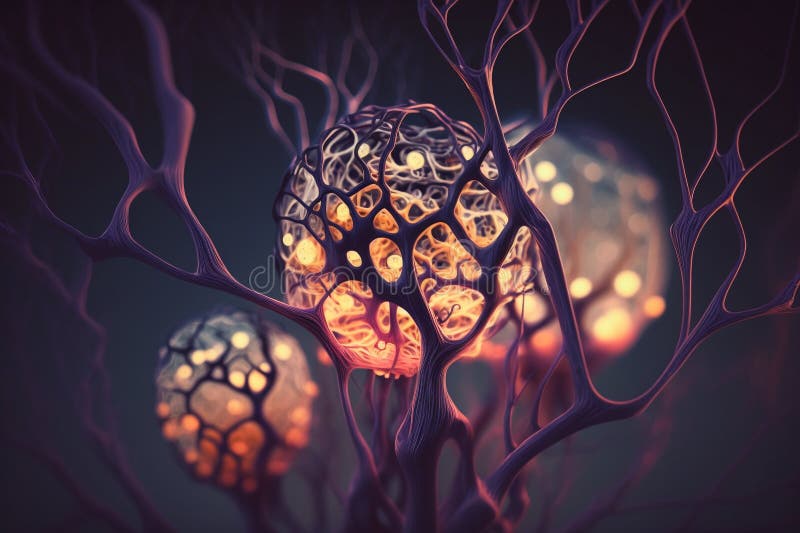 Brain Structure Neuroscience. Neural Network Human Nervous System Stock ...