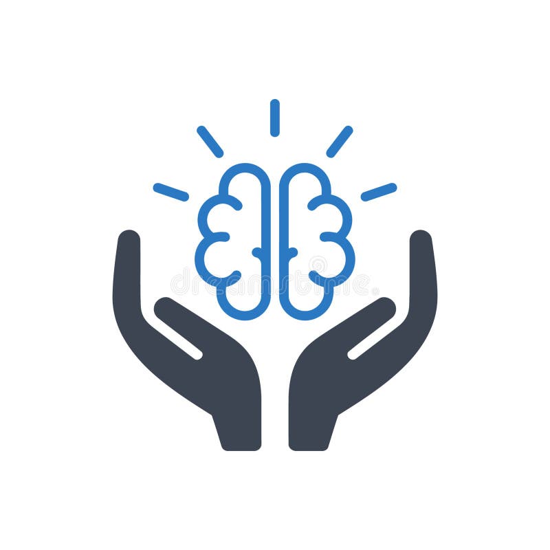 Brain Support Icon stock vector. Illustration of icon - 361728800