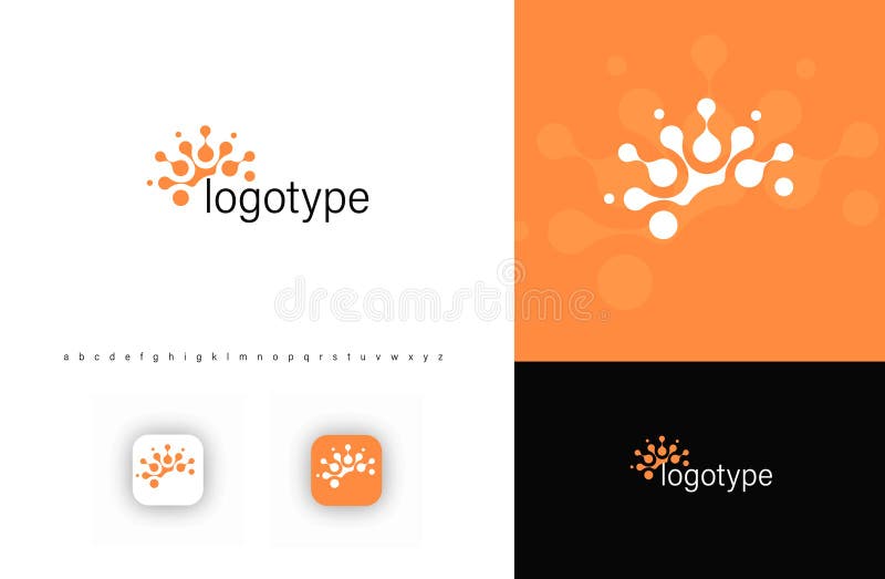 Brain Symbol in Fusion Dots Style Symbolizing Science, Tech, Innovation ...