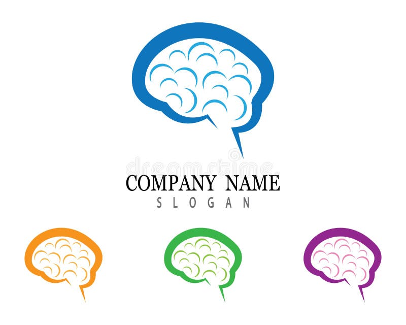 Brain Symbol Vector Icon Illustration Stock Vector - Illustration of ...