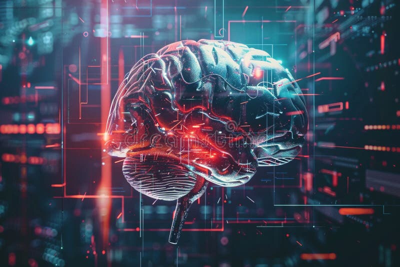 Brain Symbolizing Intelligence and Mental Processes Education Concept ...