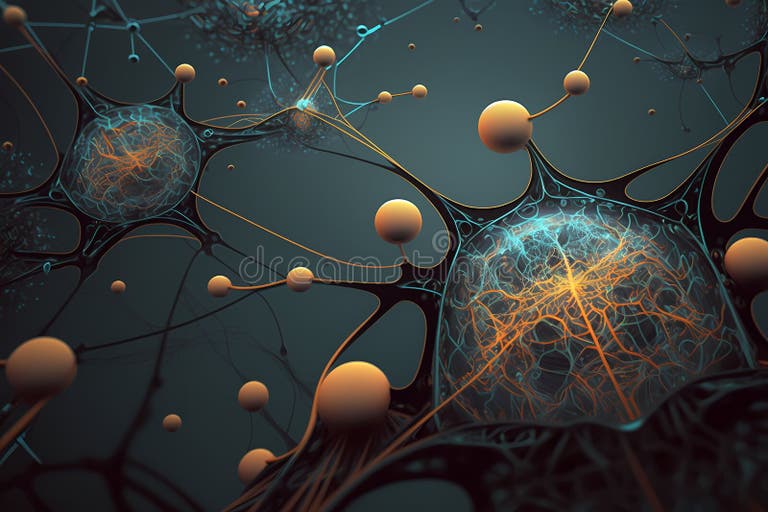 Brain Synapse. Neuron Formation Stock Illustration - Illustration of ...