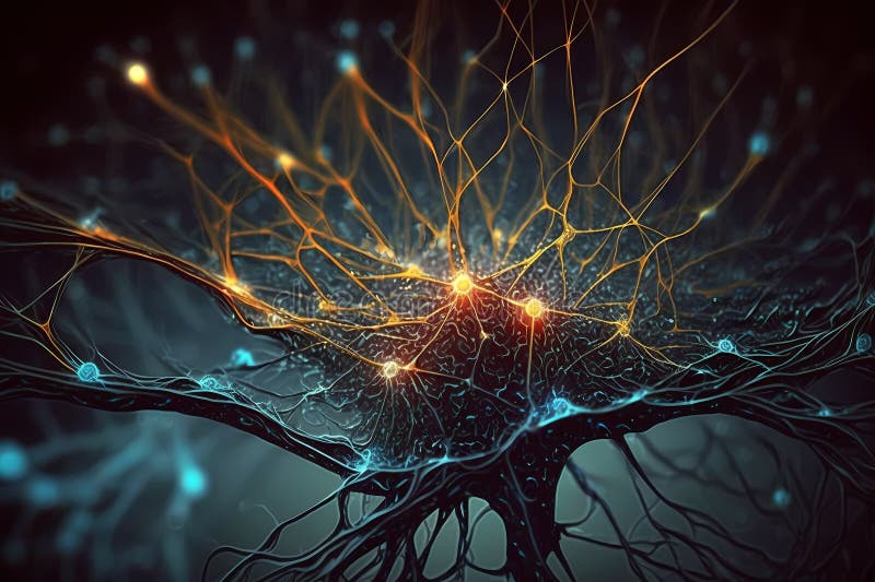 Brain Synapse. Neuron Formation Stock Photo - Image of histology ...