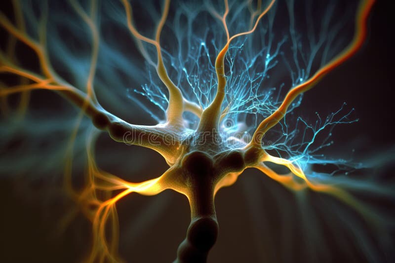 Brain synapses stock illustration. Illustration of neuron - 272653335