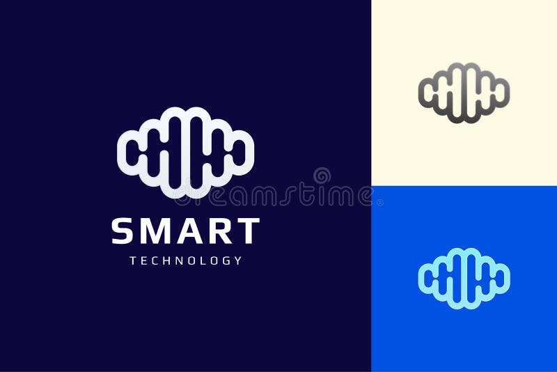 Simple Brain Design, Simple Logo Style, Modern Icon and Symbol Stock ...