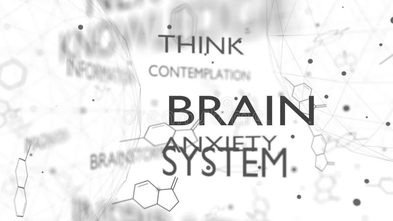 Brain Tags Cloud. Health and Science Stock Footage - Video of science ...