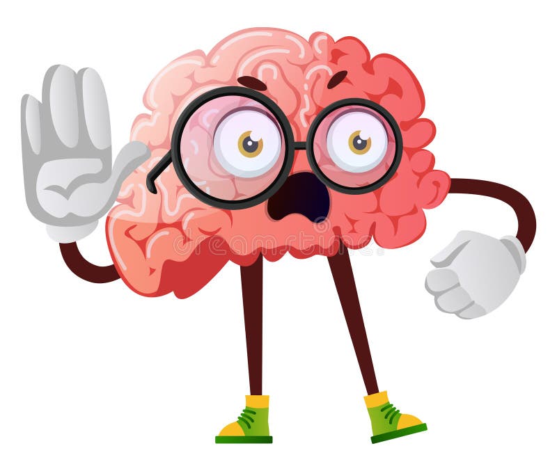 Brain is Waving, Illustration, Vector Stock Vector - Illustration of ...