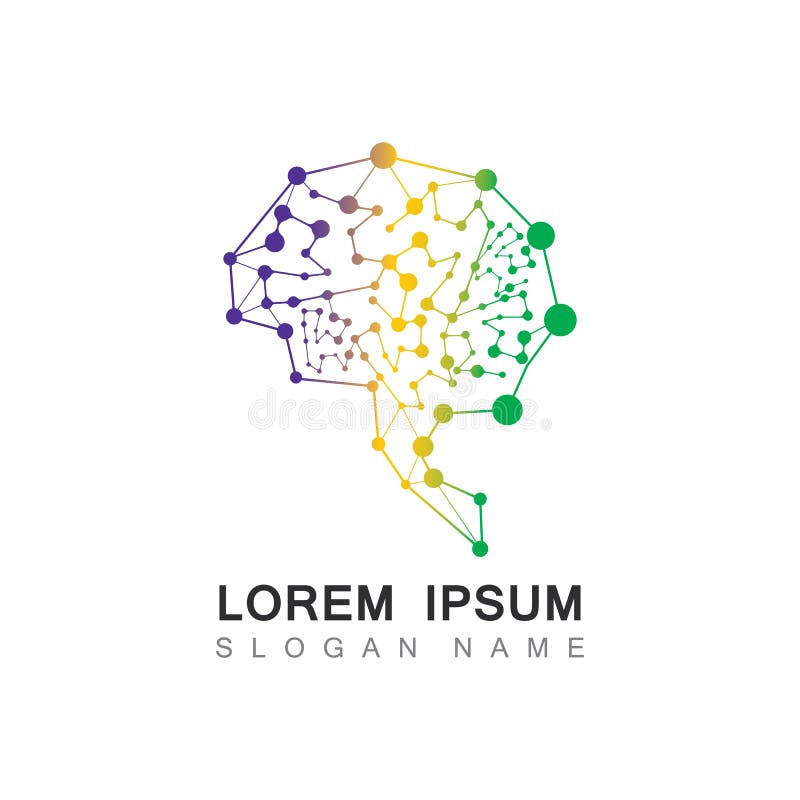 Brain Tech Logo Design. Smart Creative Brain Template Design Stock ...