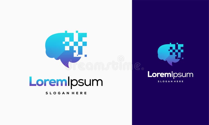 Brain Tech Logo Designs, Mind Technology Logo, Robotic Brain Logo ...