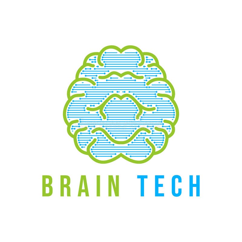Brain Tech Logo Inspiration Logo Design. Template Vector Illustration ...