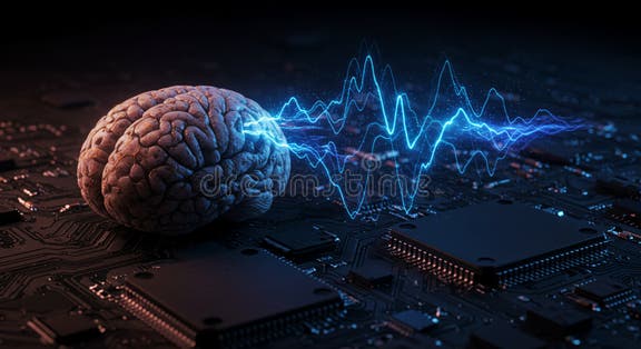 Neural-Tech Fusion - Hyperrealistic Brain with Glowing Data Streams ...