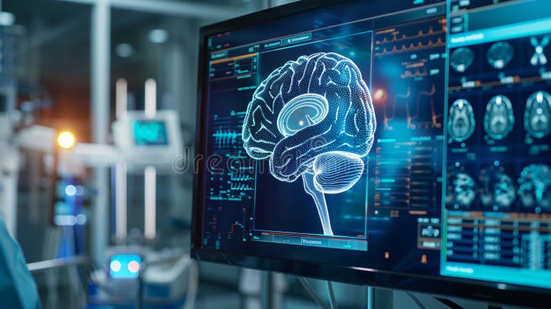 Brain Testing Result on Digital Interface on Laboratory or Surgery ...