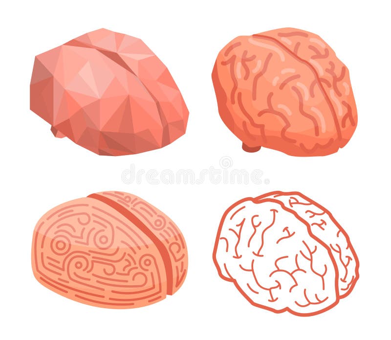 Brain Thinking Concept Background, Isometric Style Stock Vector ... Brain Thinking Concept Background, Isometric Style Stock Vector ...