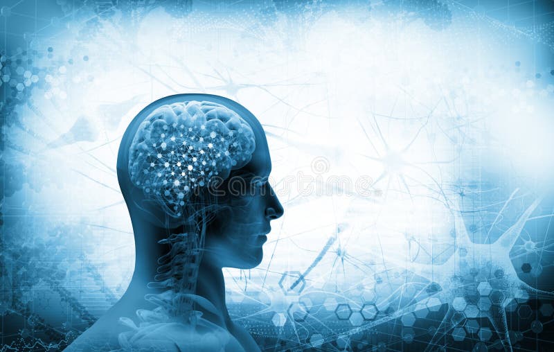 Brain, thinking concept stock illustration. Illustration of brainy ...