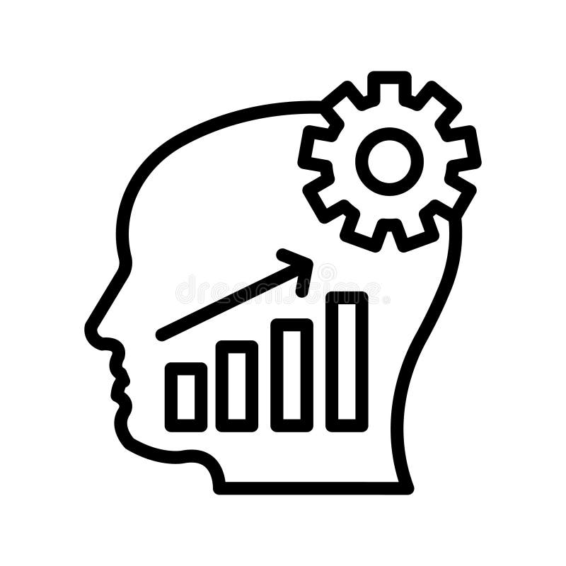 Brain Thinking Level Isolated Vector Icon Which Can Easily Modify or ...
