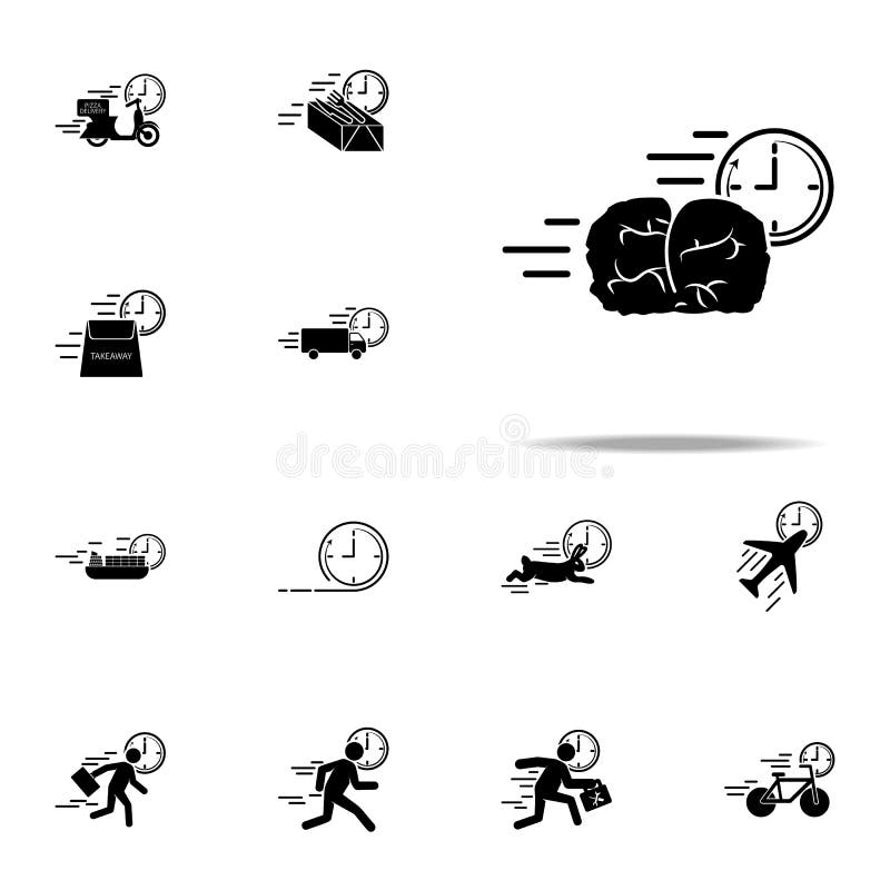 Speed Thinking Icon. Element of Speed for Mobile Concept and Web Apps ...