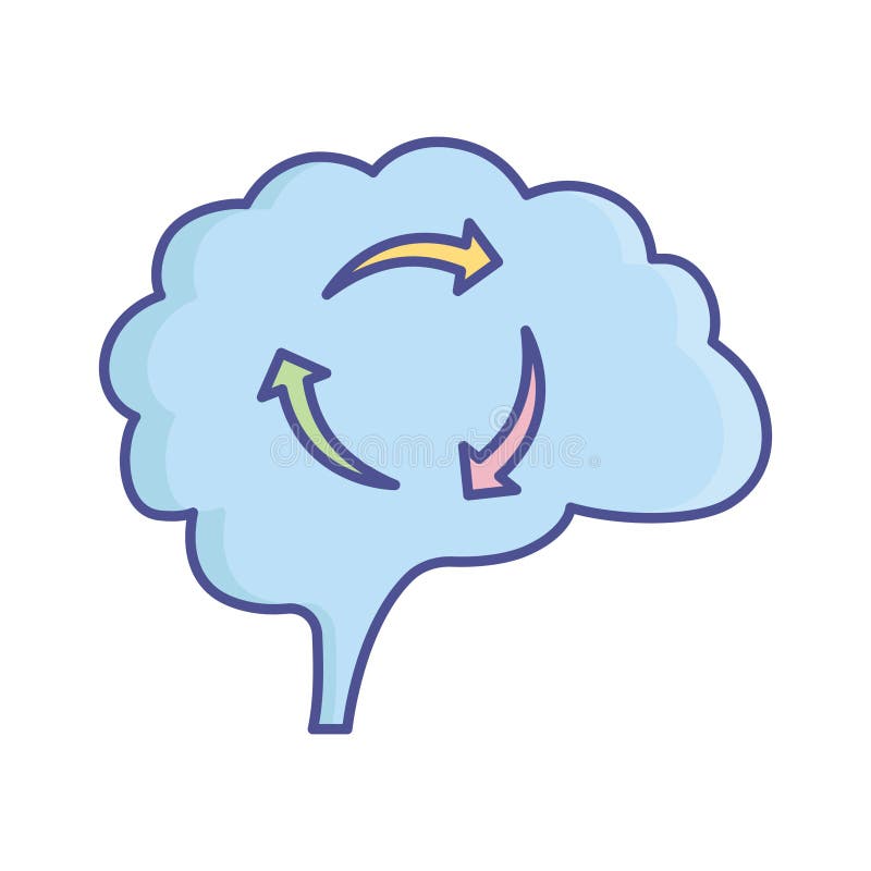 Brain Thinking Vector Icon Which Can Easily Modify or Edit Stock Vector ...