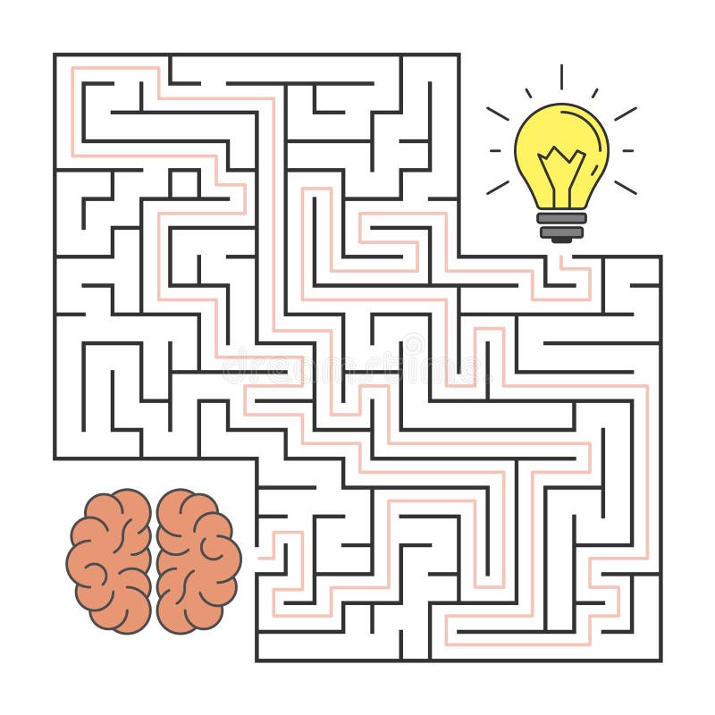 Lightbulb Maze Stock Illustrations – 261 Lightbulb Maze Stock ...