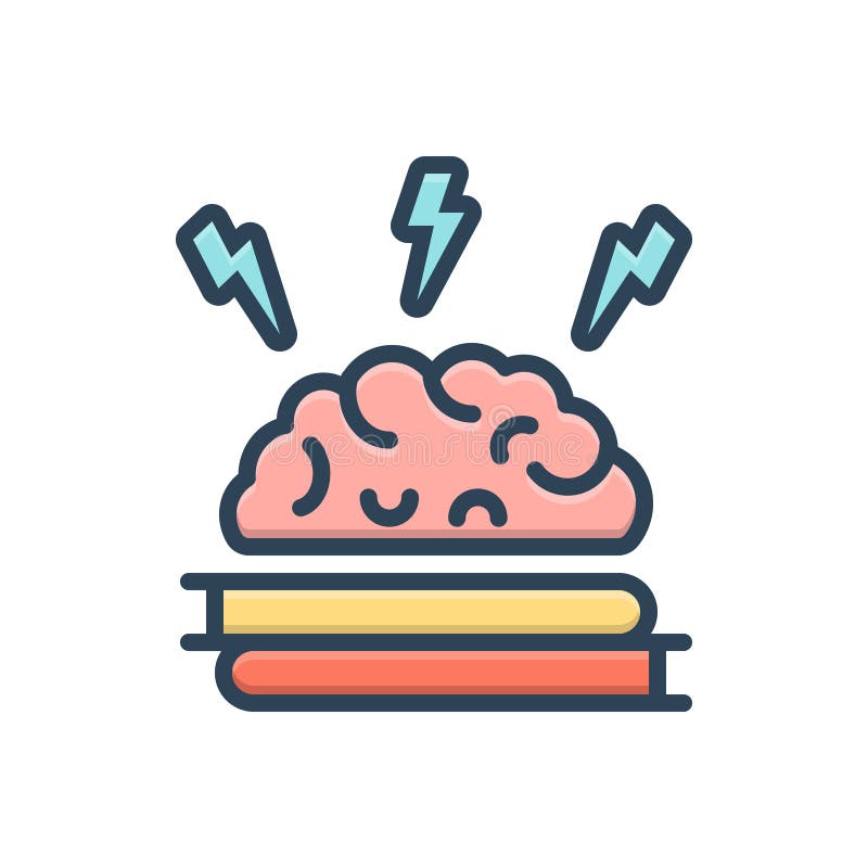 Color Illustration Icon for Brain Training, Human and Mind Stock ...