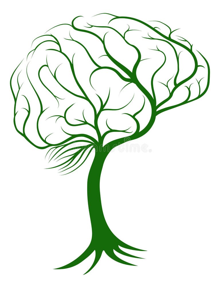 Brain Tree Roots Vector Stock Illustrations – 167 Brain Tree Roots ...