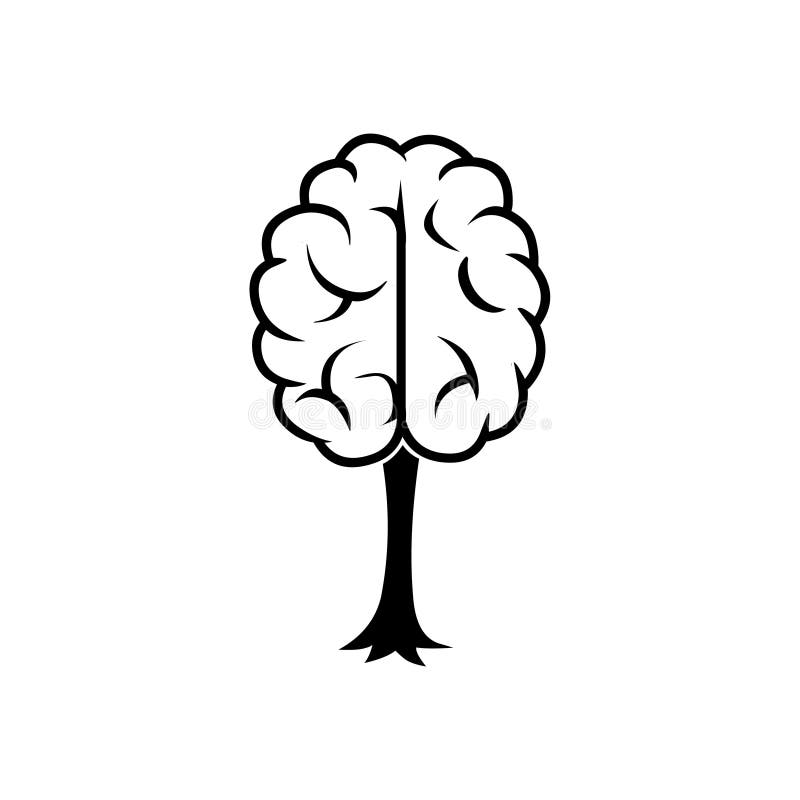 Brain Tree.Vector Illustration of Tree and Brain Stock Vector ...