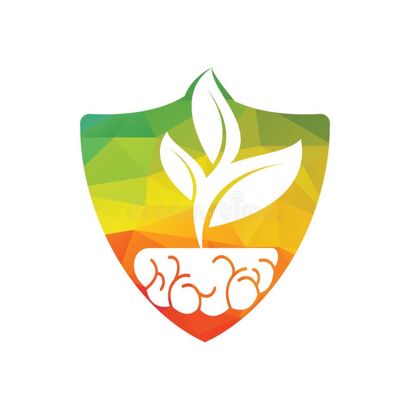 Brain Tree Grow Logo Design. Stock Vector - Illustration of innovation ...