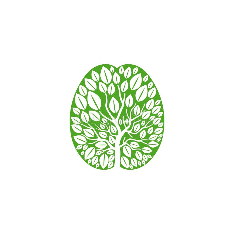 Brain Tree Icon Logo Design Element Isolated on White Background Stock ... Brain Tree Icon Logo Design Element Isolated on White Background Stock ...