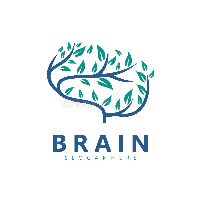 Brain Tree Logo Design Inspiration Vector Icon. Stock Vector ...