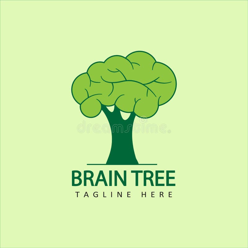 Brain Tree Logo Template Design Stock Vector - Illustration of flower ...