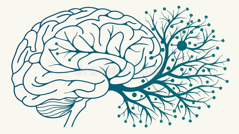Brain with Tree Roots, Mind Growth, Intellectual Development, and ...