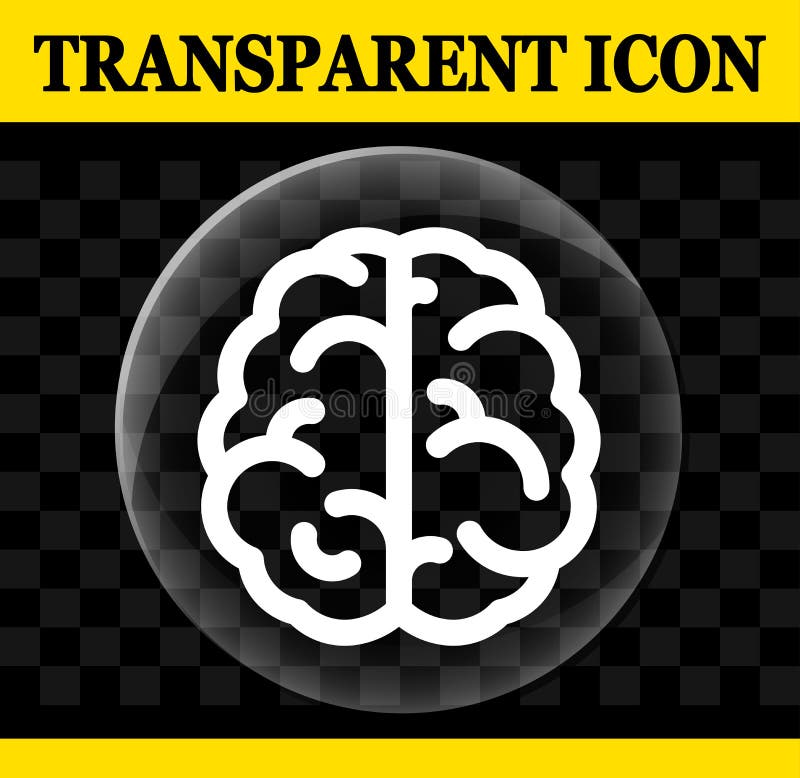 Brain Vector Circle Transparent Icon Stock Vector - Illustration of ...