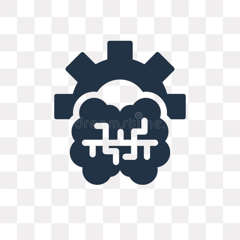 Brain Vector Icon Isolated on Transparent Background, Brain Tra Stock ...