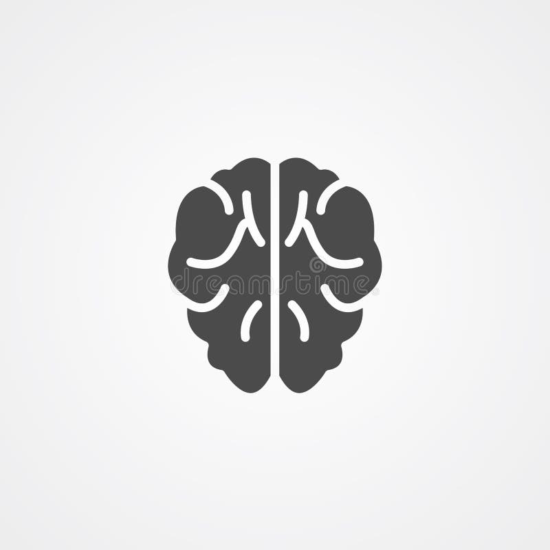 Brain Vector Icon Sign Symbol Stock Vector - Illustration of creative ...
