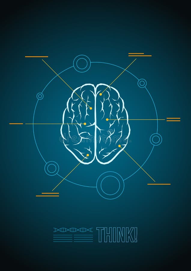 Brain Idea Geometric Info Graphics Design Stock Vector - Illustration ...