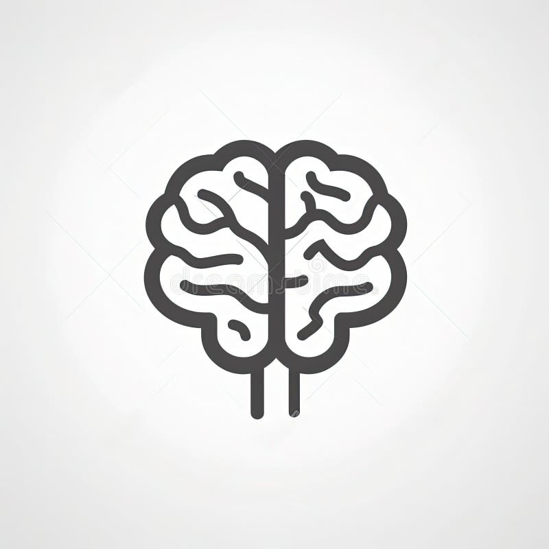 Brain Vector Lamp Icon Left and Right Stock Illustration - Illustration ...