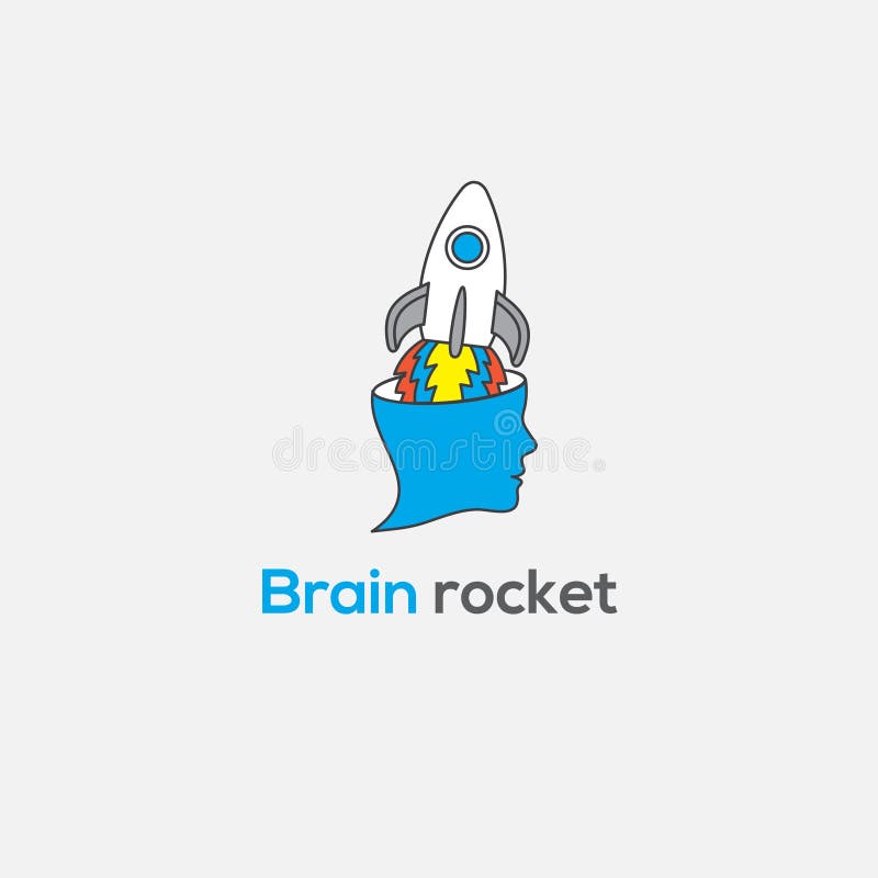 Human Brain Rocket Icon Image Stock Illustrations – 572 Human Brain ...