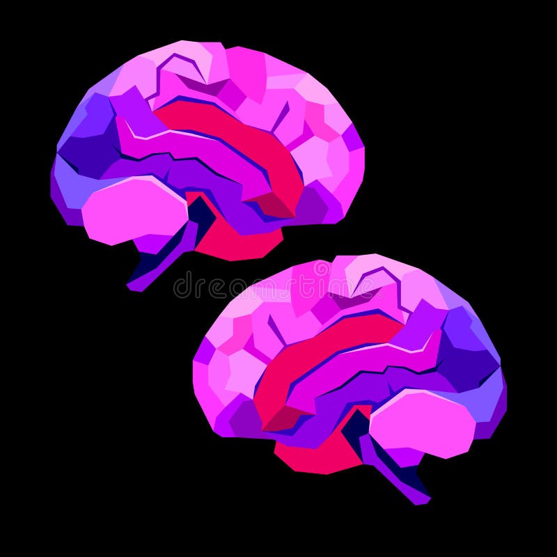 Brain Vector Symbol Illustration Mind Icon Human Concept Idea Stock ...