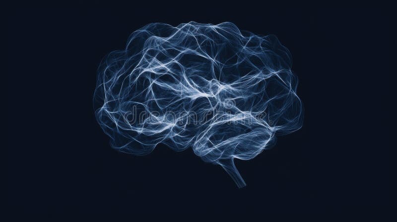The Brain: a Visualization of the Human Mind Stock Image - Image of ...