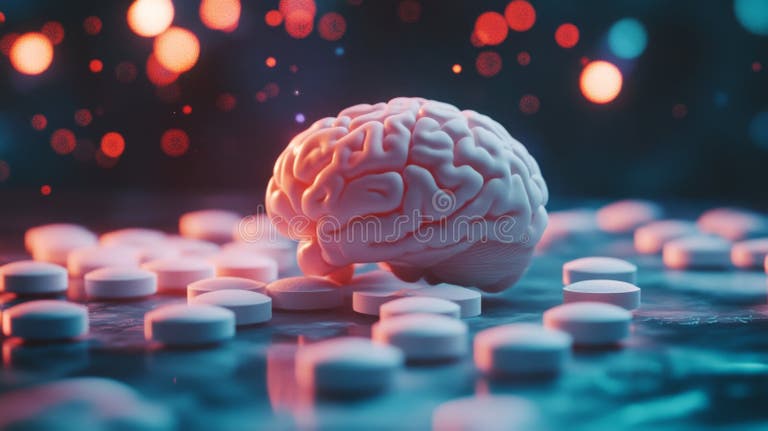 Brain Visualization with Lorazepam Tablets for Relaxation Effects Stock ...