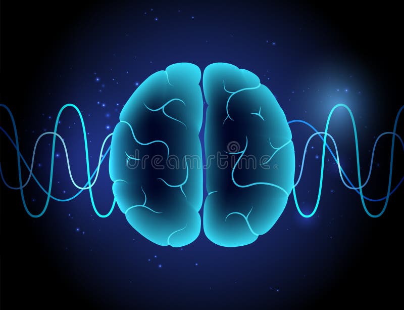 Brain wave 3D stock vector. Illustration of abstract - 231789022