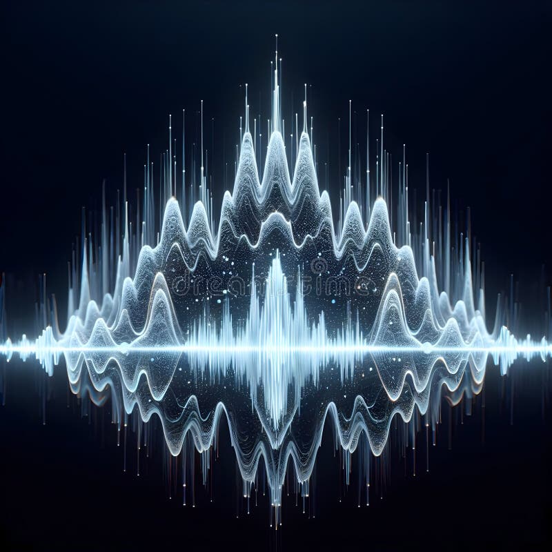 Brain Wave on Dark Background. Meditation, Relax, Neural Network ...