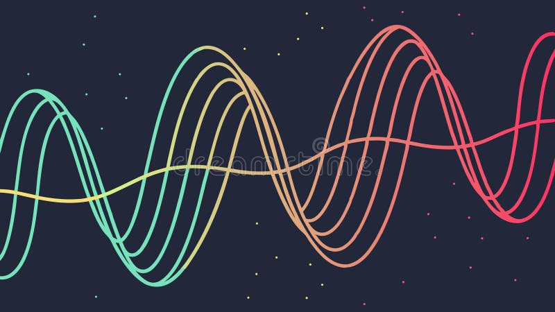 Brain Wave Frequency, Mental Activity and Neuroscience Concept. Vector ...