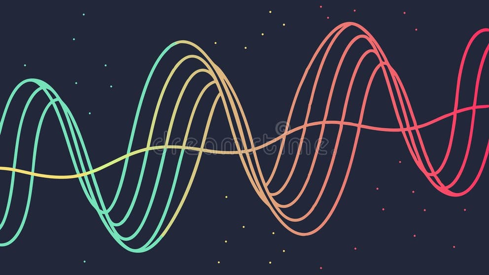 Brain Wave Frequency, Mental Activity and Neuroscience Concept. Vector ...