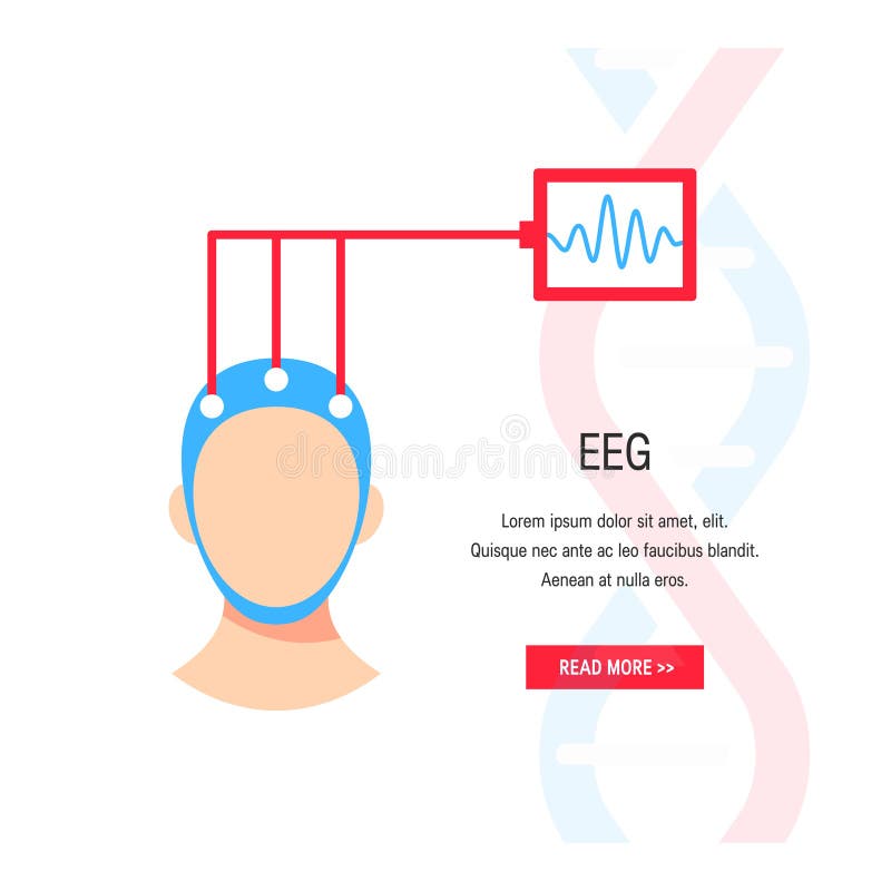 Brain waves vector icon stock illustration. Illustration of monitoring ...